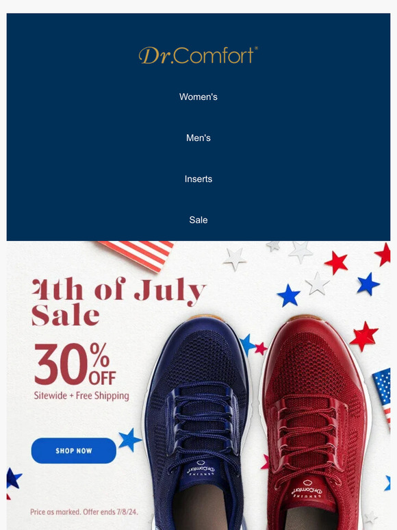 Dr. Comfort: The Fireworks are Over, but the Savings Continue. 30% Site ...