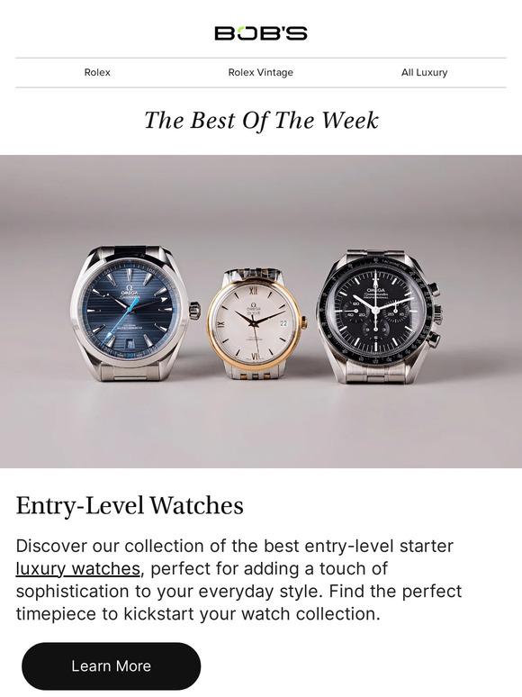 Bob's Watches: Best Entry-Level Luxury Watches To Kickstart Your ...