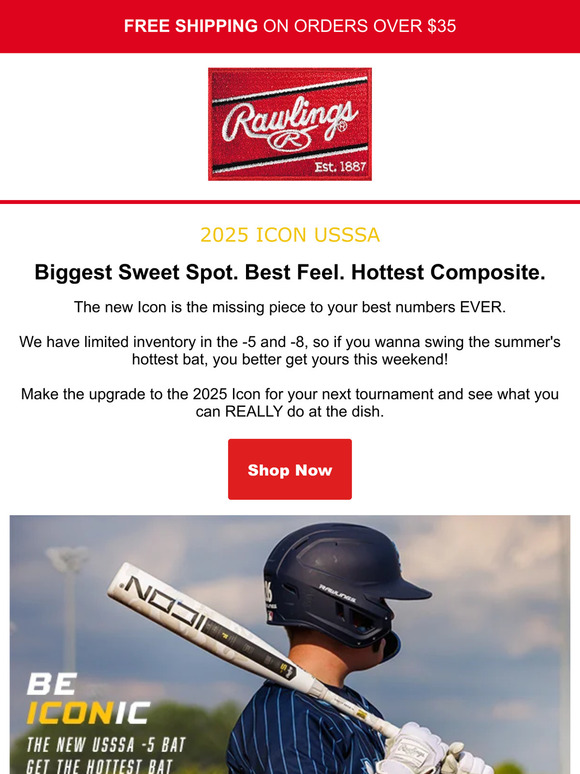 Rawlings: Seize Power with the 2025 Icon USSSA | Milled
