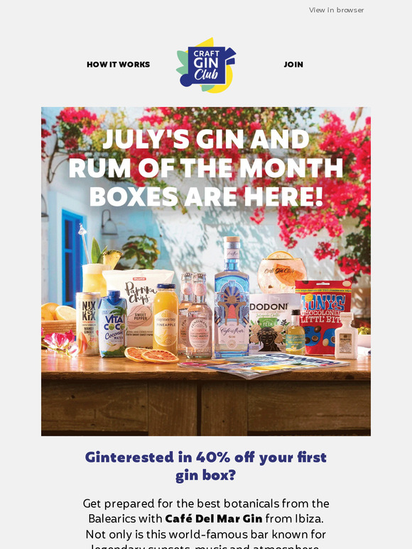 Craft Gin Club: July's gin and rum boxes are revealed! 🎉 | Milled