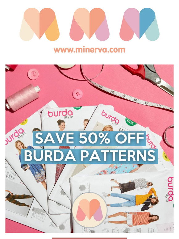 Minerva: Burda Sewing Patterns as low as £3.38! | Milled