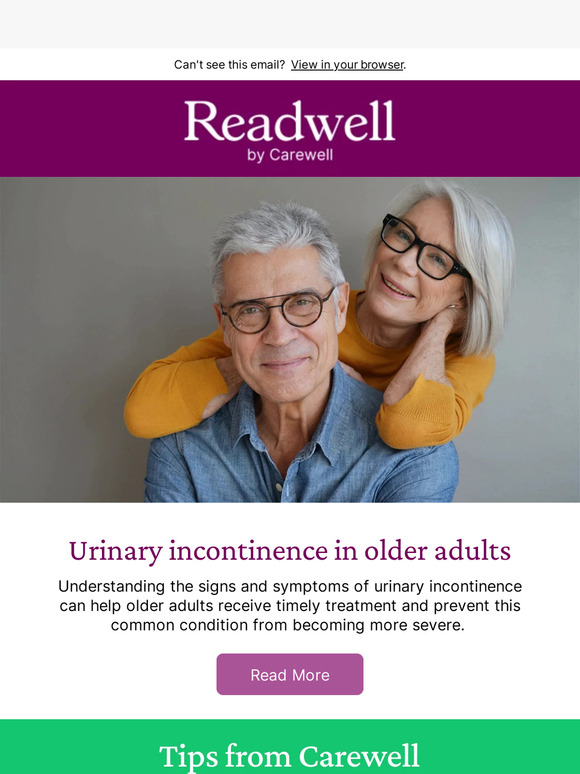 Carewell: Understanding urinary incontinence in older adults | Milled