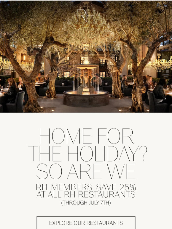 Restoration Hardware Email Newsletters: Shop Sales, Discounts, and ...