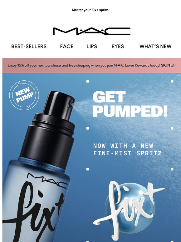 M·A·C: IT’S HERE! Our iconic setting spray now has an ALL-NEW pump 😍💦 ...