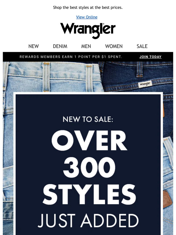 Wrangler: Just landed: 300+ styles added to sale | Milled
