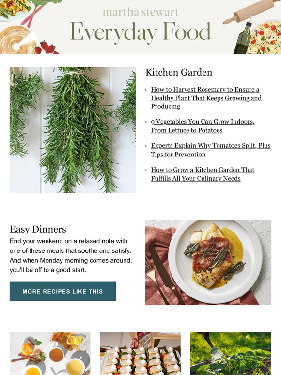 Martha Stewart: 22 Quick Sunday Night Dinner Ideas That Soothe and ...