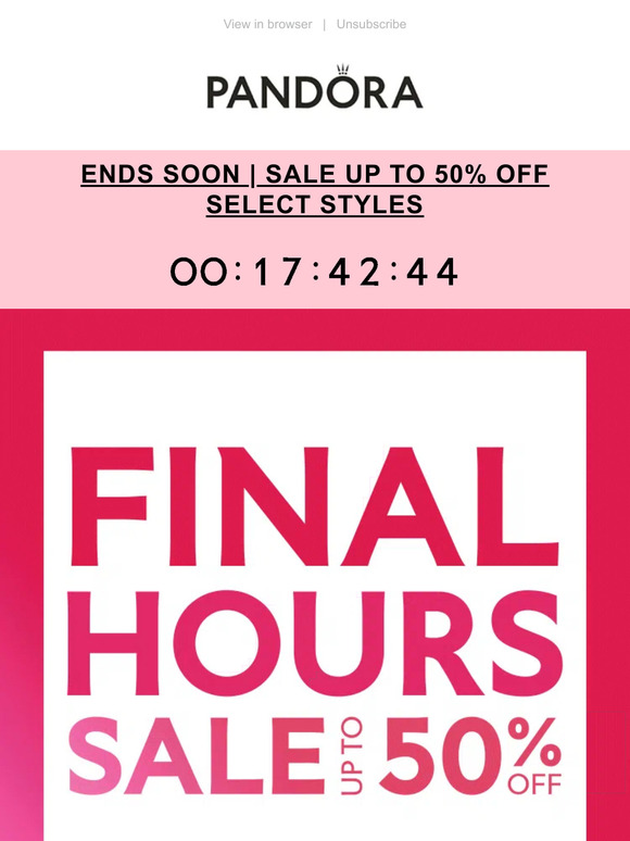 Pandora Email Newsletters: Shop Sales, Discounts, and Coupon Codes