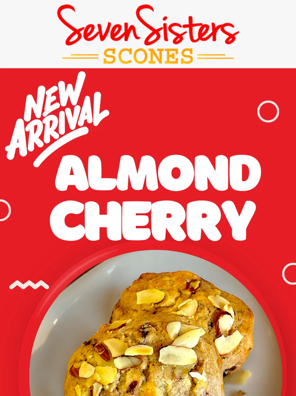 Seven Sisters Scones: New Flavor Alert Almond Cherry Scones! 🌞🍒 | Milled