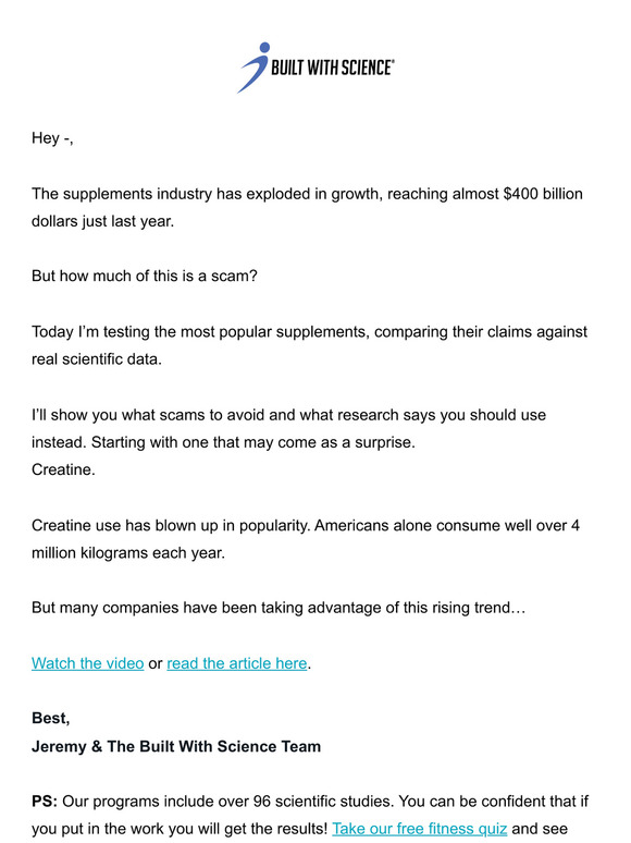 Built With Science: 💪 Exposing The BIGGEST Supplement Scams (Using ...