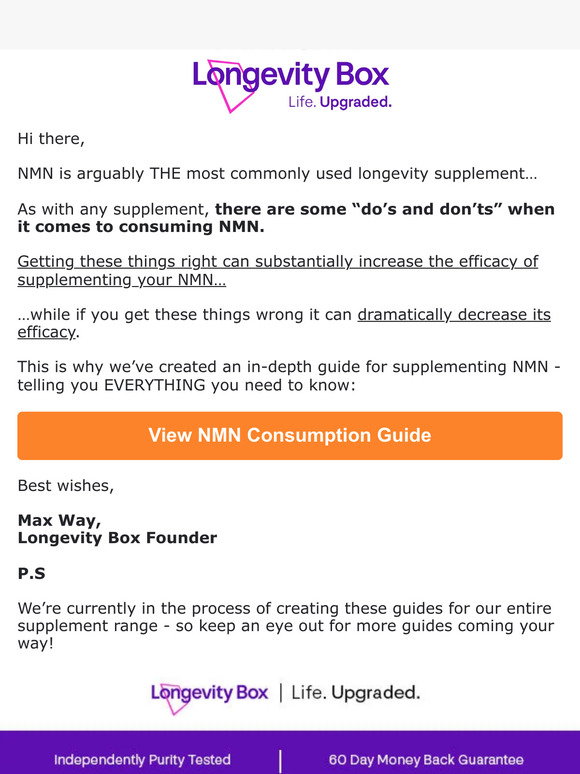 Longevity Box: Complete NMN Consumption Guide (all you need to know ...