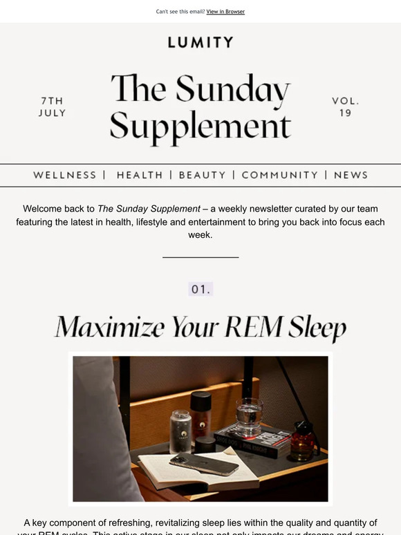 Lumity: The Sunday Supplement vol 19 | Milled