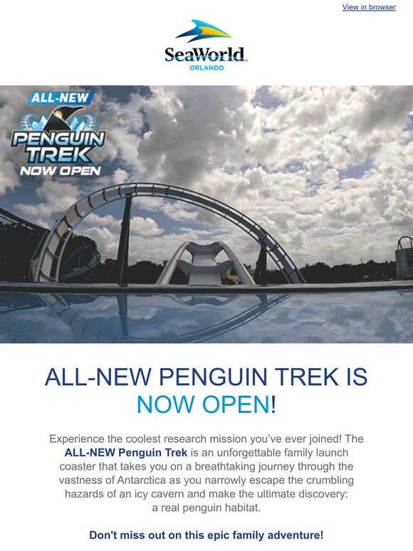 SeaWorld: 🐧 Penguin Trek is Now Open | Milled