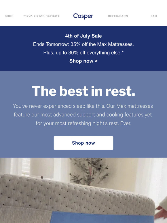 Casper Email Newsletters: Shop Sales, Discounts, and Coupon Codes