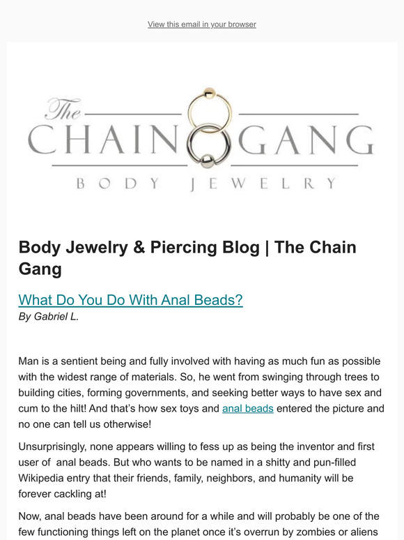 The Chain Gang: TheChainGang - Posts from Body Jewelry & Piercing Blog ...