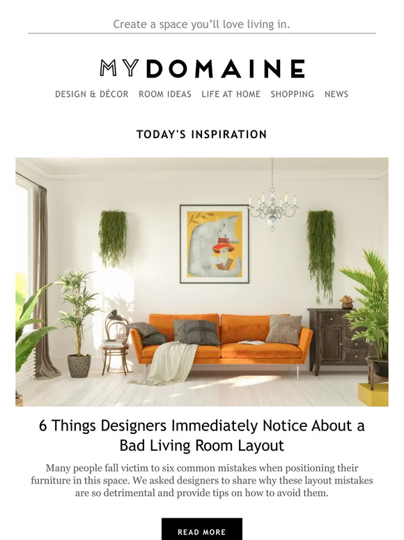 MyDomaine: 6 Things Designers Immediately Notice About a Bad Living ...