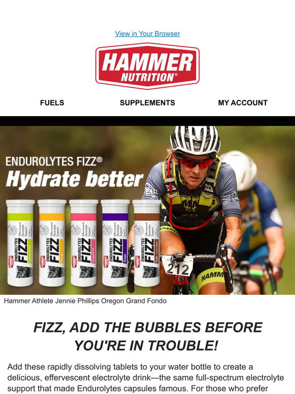 Hammer Nutrition: Sparkling Hydration | Milled