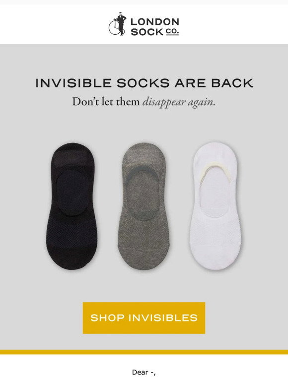 London Sock Company: Invisible socks are back | Milled