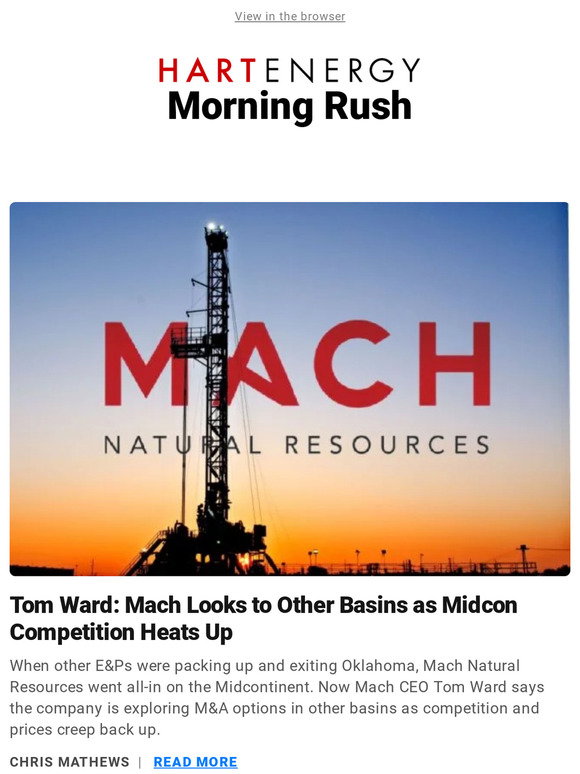 Hart Energy: Morning Rush: Mach Looks to Other Basins as Midcon M&A ...