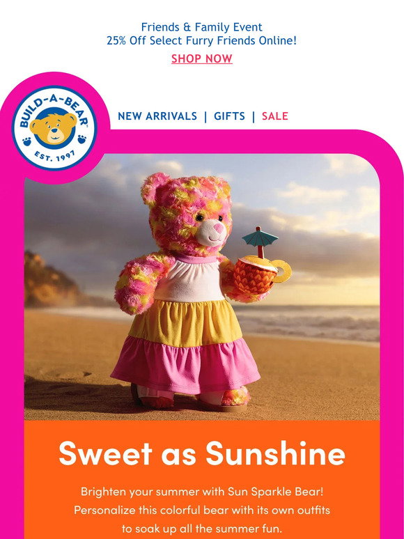 Build-A-Bear: Make Summer Sparkle With Our Newest Bear! | Milled