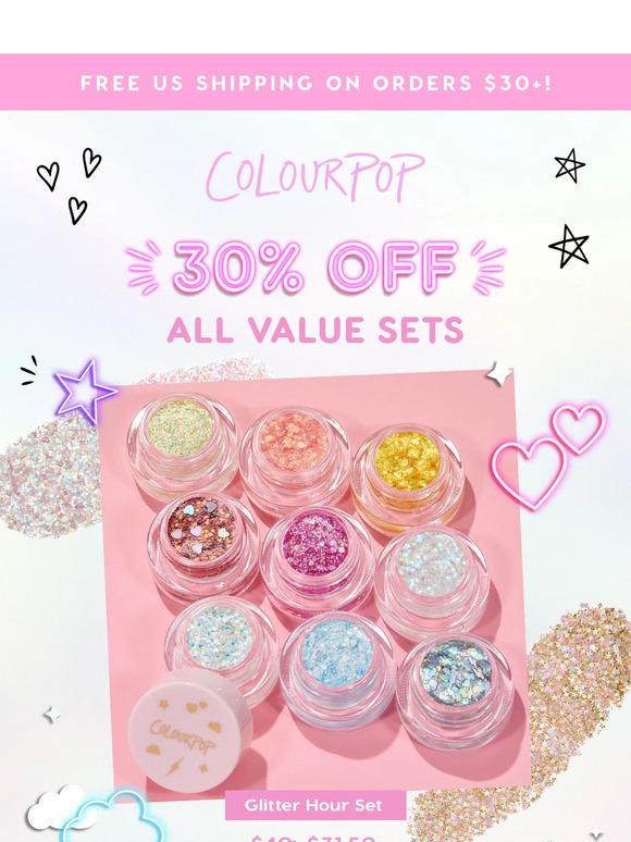 ColourPop: 30% off all value sets! | Milled