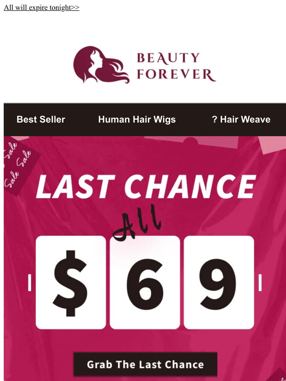 Beauty Forever: Your $69 Top1 Glueless wigs wlll expire soon | Milled