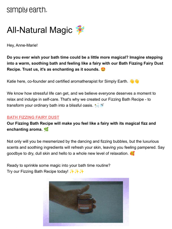 Simply Earth: Be a Bath Time Fairy with This Magical Recipe | Milled