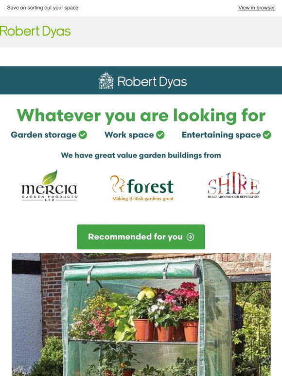 Robert Dyas: Take another look at our Garden Buildings | Milled