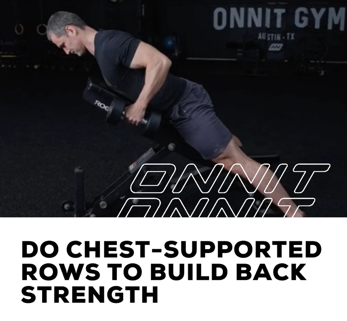 Onnit: Do Chest-Supported Rows To Build Back Strength | Milled