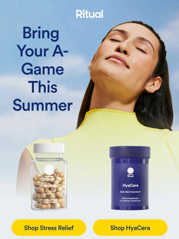 Ritual Email Newsletters: Shop Sales, Discounts, and Coupon Codes