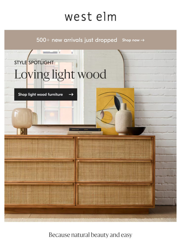West Elm: Light wood furniture is here to stay | Milled