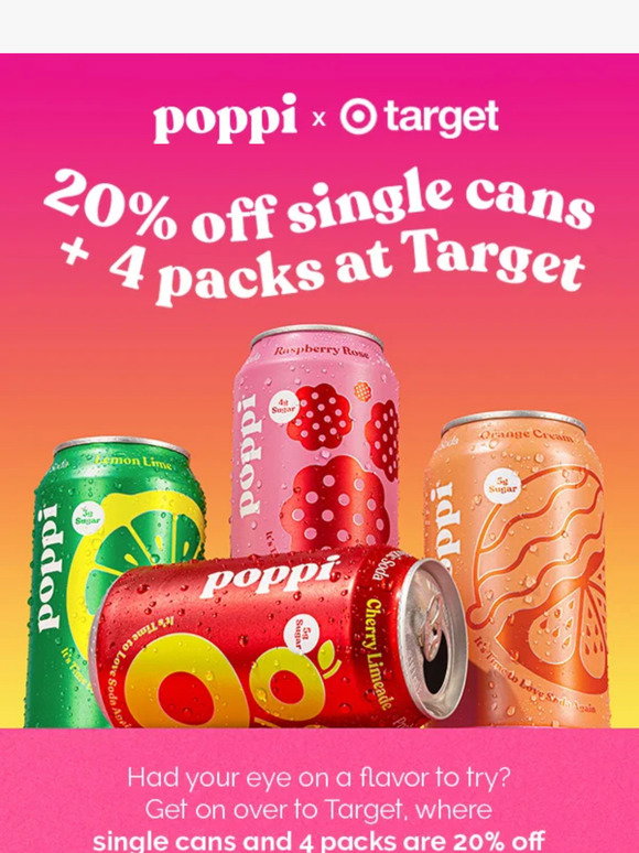 Poppi Email Newsletters: Shop Sales, Discounts, and Coupon Codes