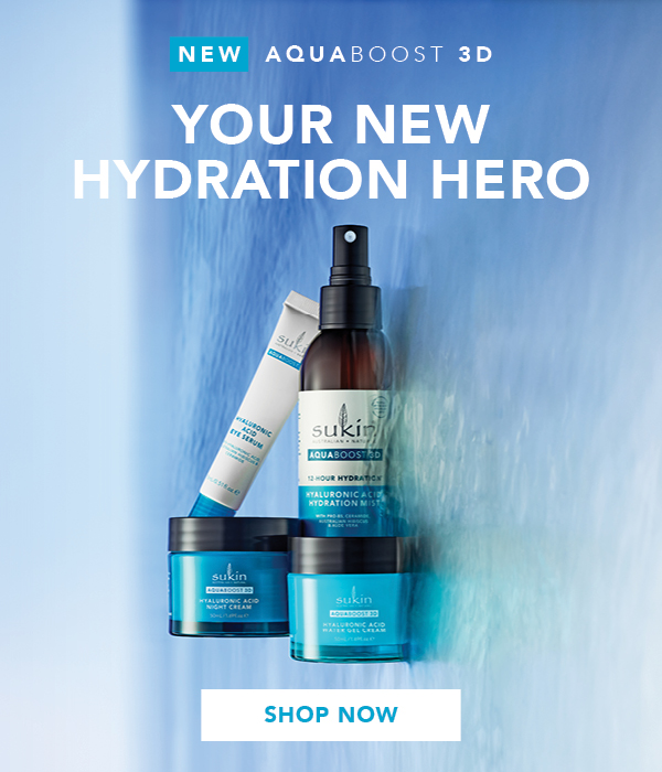 Sukin: 💦Unlock Intense Hydration with AQUABOOST 3D💧 | Milled