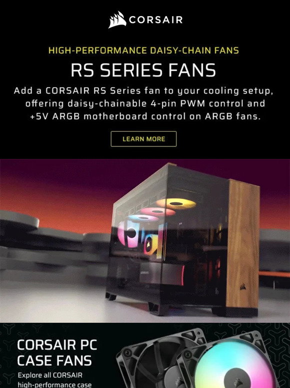 Corsair: Introducing RS Series Fans Featuring Daisy-Chain Connections ...