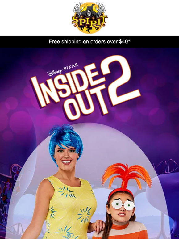 Spirit Halloween: 💚 NEW Inside Out 2 costumes | Milled