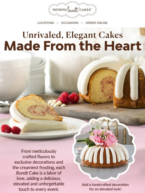 Nothing Bundt Cakes: Handcrafted Cakes Made From the ️ | Milled