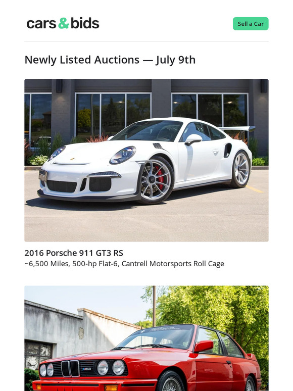 Cars & Bids: Cars & Bids Today | Milled