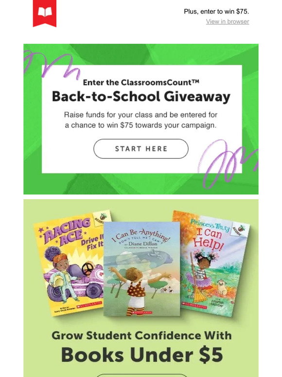 Scholastic: Grow Student Confidence With Books Under $5 | Milled