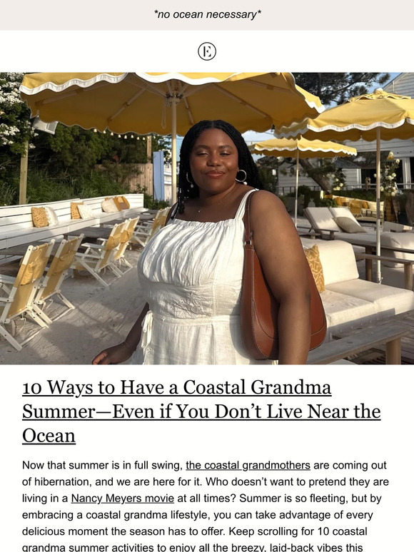 The Everygirl: the coastal grandma guide to summer | Milled