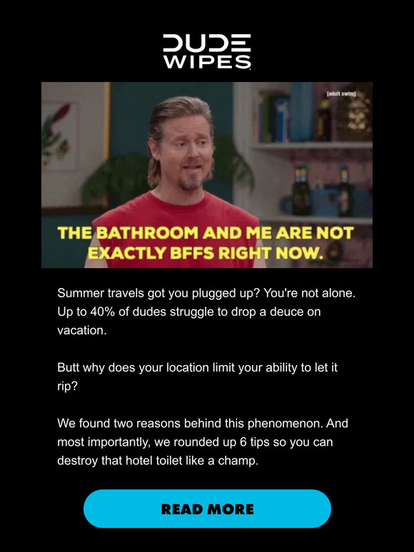 DUDE Products: Why is it so hard to poop when you travel? | Milled