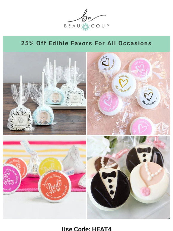 Beau-coup: Craving For Savings? Enjoy 25% Off Edible Favors For All ...
