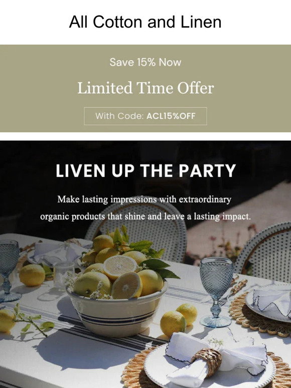 All Cotton and Linen: All Natural | Milled