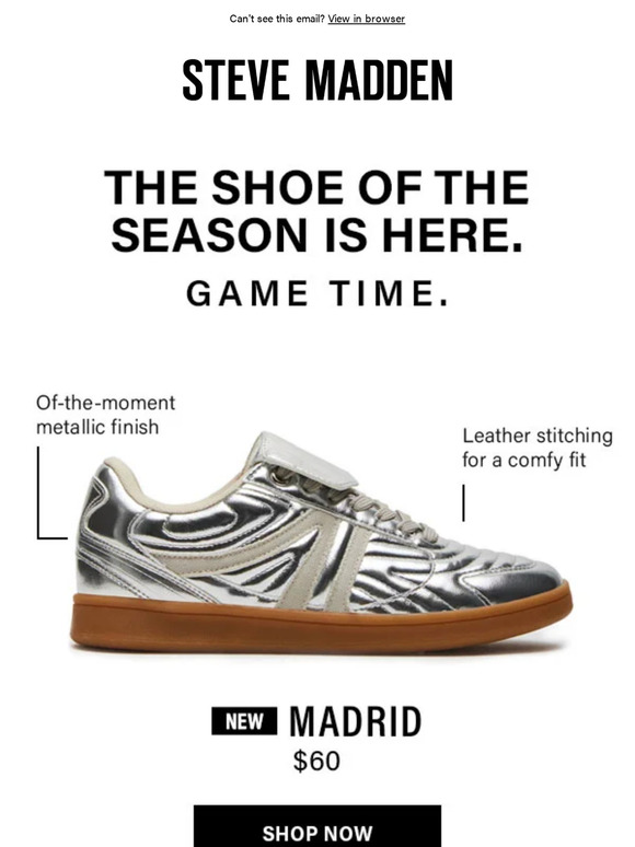 Steve Madden: NEW: Summer’s Hottest Sneaker | Milled