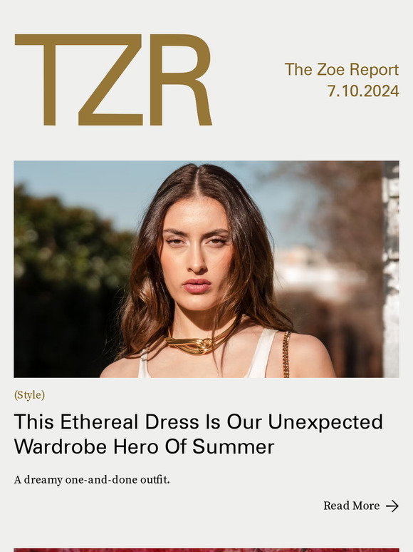 The Zoe Report: This Ethereal Dress Is Our Unexpected Wardrobe Hero Of ...