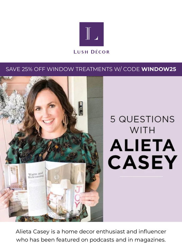 Lush Décor: 5 Questions with Home Stylist Alieta Casey | Milled