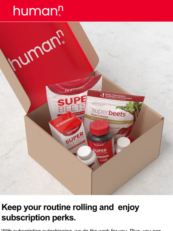 HumanN: Subscribe to a heart health routine & save an extra 10% | Milled