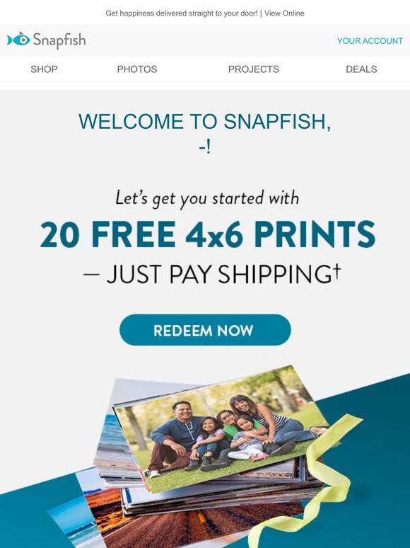 Snapfish: 🤗🎁 Smile! Your FREE gift is inside... | Milled