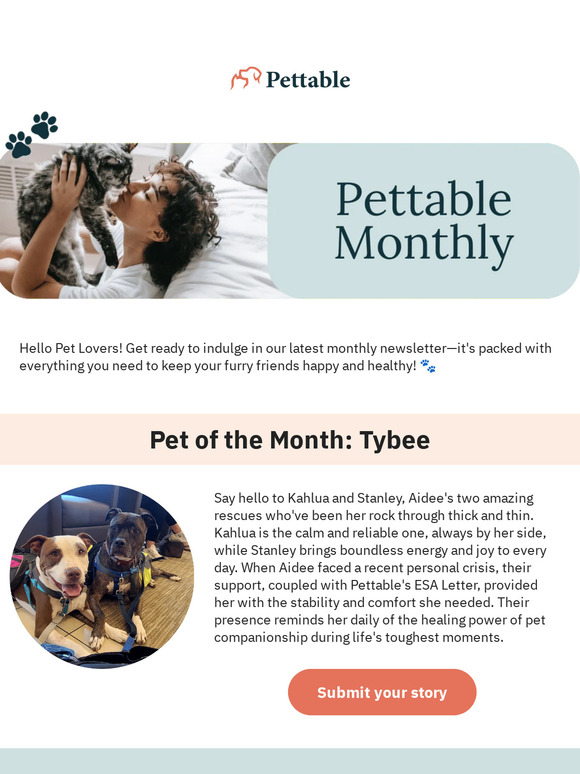 Pettable: Your Monthly Pettable Newsletter | July | Milled