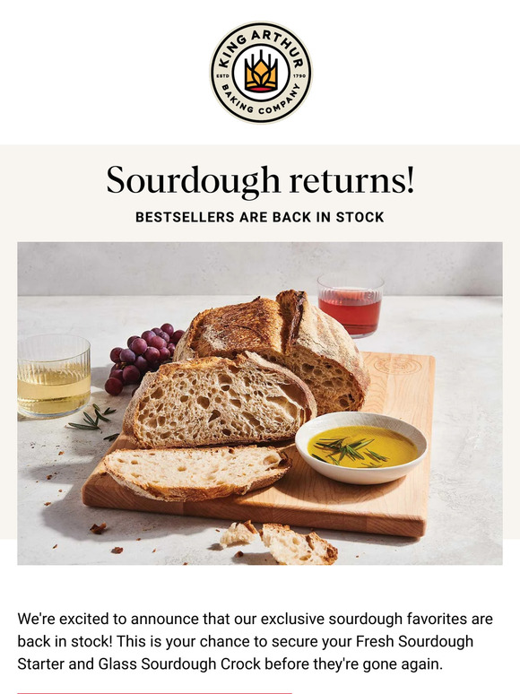 King Arthur Baking Company: Back in Action: Sourdough Essentials! | Milled
