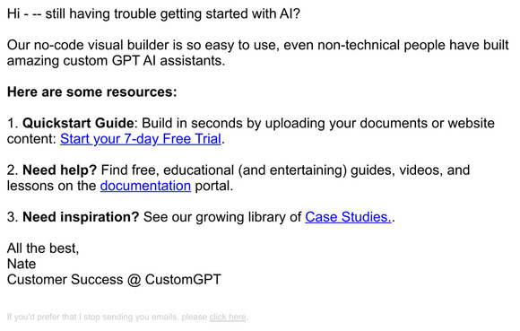 CustomGPT.ai: CustomGPT - Getting Started Guides | Milled