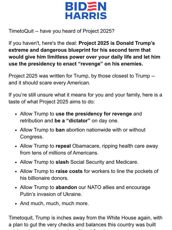 Joe Biden: The dangers of Project 2025 | Milled